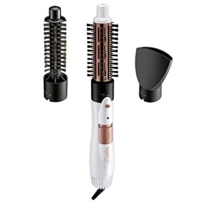 conair double ceramic 3-in-1 hot air brush, dry as you style