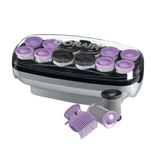 conair jumbo and super jumbo ceramic hot rollers, bonus super clips included (amazon exclusive)