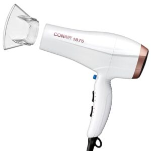 conair double ceramic hair dryer, 1875w hair dryer with ionic conditioning