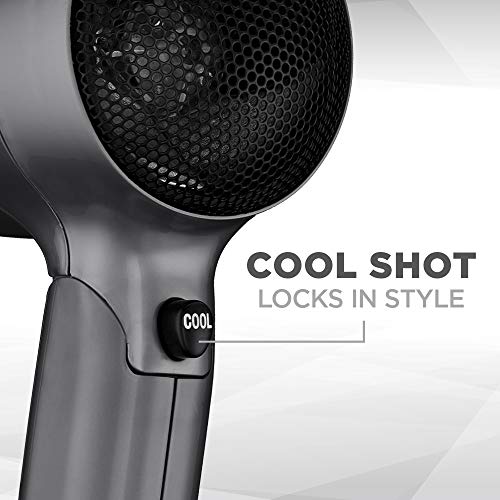 Conair Travel Hair Dryer with Dual Voltage, 1875W Compact Hair Dryer with Folding Handle, Travel Blow Dryer