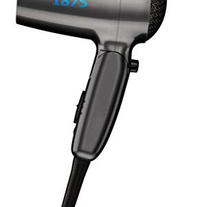 Conair Travel Hair Dryer with Dual Voltage, 1875W Compact Hair Dryer with Folding Handle, Travel Blow Dryer