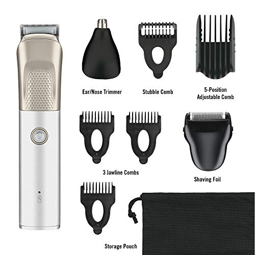 ConairMAN MetalCraft Cordless Lithium Ion Powered High Performance Metal All-in-1 Beard Trimmer for Men