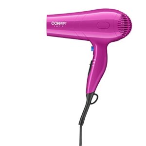 conair 1875 watt turbo hair dryer, pink