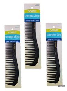 conair styling essentials wide-tooth lift comb 1 ea (pack of 3)