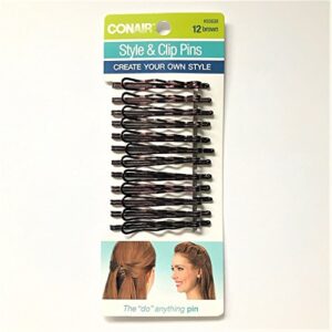 Conair Style & Clip Pins Brown