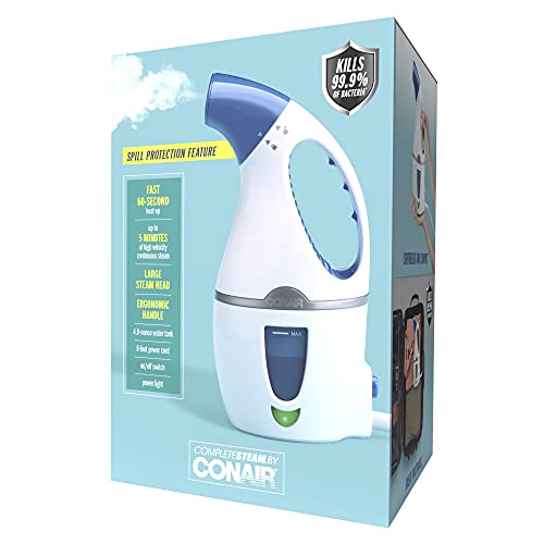 Conair Handheld Travel Garment Steamer for Clothes, CompleteSteam 1100W, For Home, Office and Travel