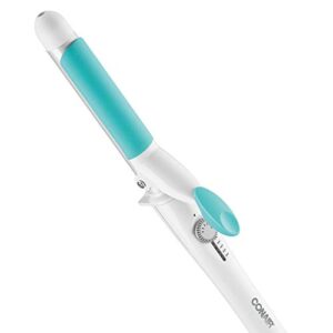 conair ohsokind for fine hair curling iron; 1-inch curling iron with silicone clip, 1-inch barrel produces classic curls – for use on short, medium, and long hair