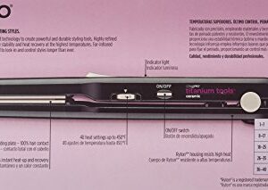 Conair Pro Titanium Tools Ceramic Turbocharged Straightening Iron, 1 1/2 Inch