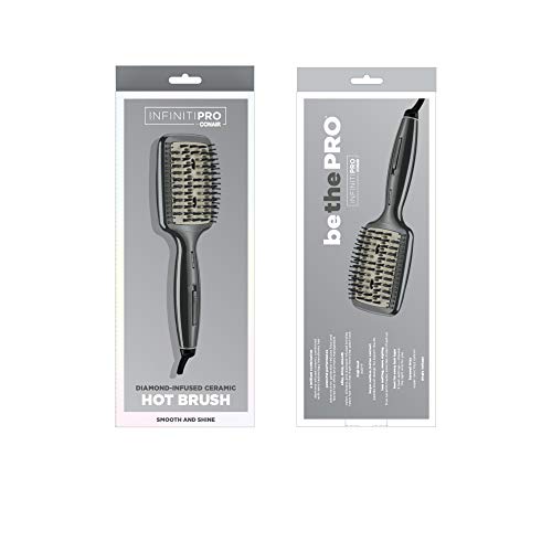 INFINITIPRO BY CONAIR Diamond-Infused Ceramic Hot Brush, Smoothing Hot Brush