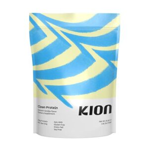 kion clean protein | grass-fed & pasture-raised whey isolate protein powder | smooth vanilla | 30 servings