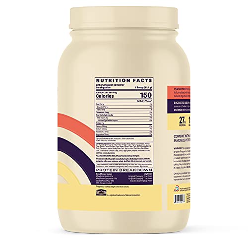 Podium Nutrition, Whey Protein Powder, Peanut Butter Crunch, 22 Servings, 27g of Whey Protein Per Serving