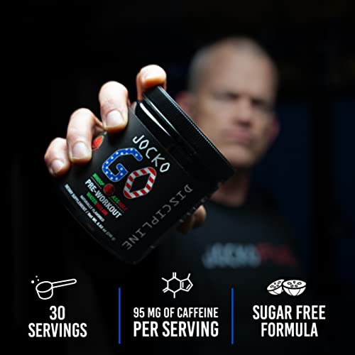 Origin Jocko Fuel Pre Workout Powder with L-Citrulline, Nootropic & Caffeine for Endurance & Stamina - Keto, Sugar Free Blend for Distance Running, Cycling, Jiu Jitsu - 30 Servings (Watermelon)