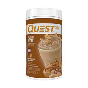 quest nutrition peanut butter protein powder, low carb, gluten free, soy free, 25.6 ounce (pack of 1)