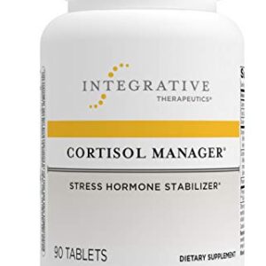 Integrative Therapeutics Cortisol Manager - with Ashwagandha, L-Theanine - Reduces Stress to Support Restful Sleep* - Melatonin-Free Supplement - 90 Count