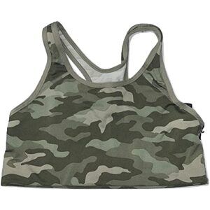 victoria’s secret pink ultimate sport bra unlined color camo green size medium new