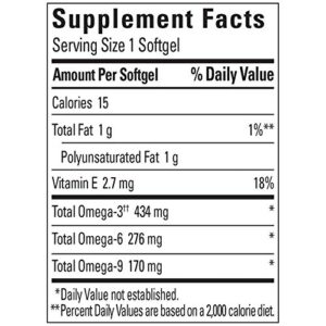 Nature Made Triple Omega 3 6 9, Fish Oil as Ethyl Esters and Plant-Based Oils, Healthy Heart Support, 150 Softgels, 50 Day Supply