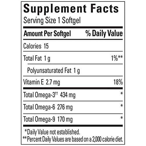 Nature Made Triple Omega 3 6 9, Fish Oil as Ethyl Esters and Plant-Based Oils, Healthy Heart Support, 150 Softgels, 50 Day Supply