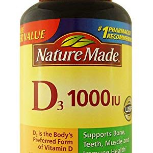 Nature Made Vitamin D3 Dietary Supplement Tablets, 1000IU, 350 count, Packaging May Vary