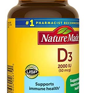 Nature Made Vitamin D3 2000iu 320 Ct. Soft Gels (Packaging May Vary)