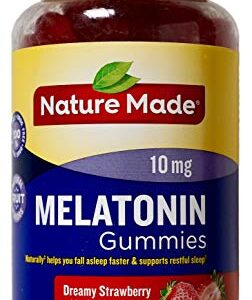 Nature Made Melatonin 10mg Dreamy Strawberry Natural Flavors, 150 Gummies