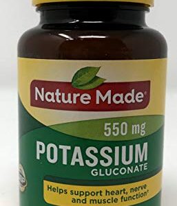 Nature Made Potassium Gluconate 550mg, 100 Count Pack of 2