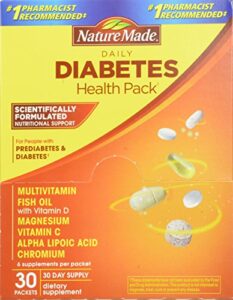 nature made diabetes health pack, 30-count