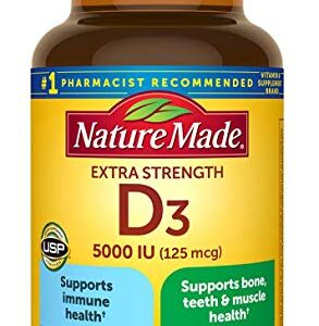 Nature Made Vitamin D-3 5000IU 220 Count Softgels