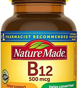 Nature Made Vitamin B-12 500 mcg Tablets 100 ea (Pack of 2)