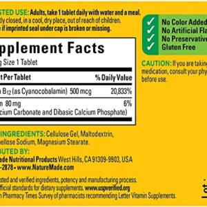 Nature Made Vitamin B-12 500 mcg Tablets 100 ea (Pack of 2)