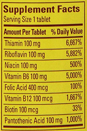 Nature Made Time-Release Balanced B-100, 60 Tablets (Pack of 2)