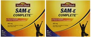 nature made sam-e complete 400 mg – 2 boxes, 60 enteric tablets each