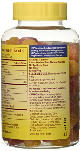 Nature Made Fish Oil Adult Gummies - Orange Lemon & Strawberry Banana 90 Ct, Pack of 2