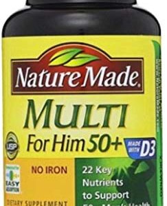 Nature Made Multi for Him 50+ Dietary Supplement Tablets 90 ea (Pack of 4)