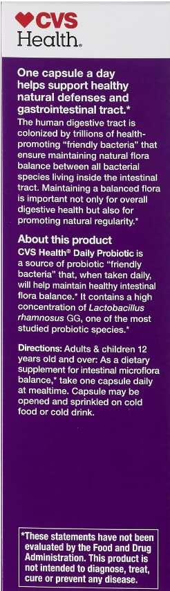 Cvs Health Maximum Strength Probiotic Dietary Supplement