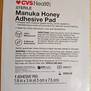 CVS Manuka Honey Adhesive Pads 1.8" x 3" 8 Count