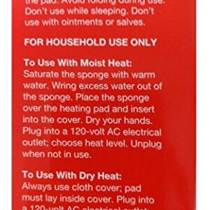 CVS HEALTH Moist/Dry Heat, Heating Pad with 3 Settings