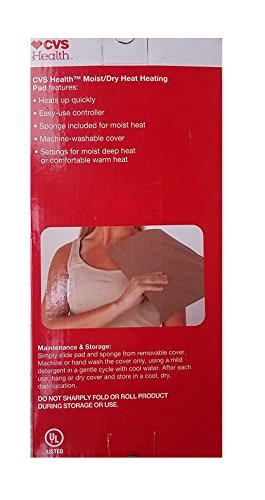 CVS HEALTH Moist/Dry Heat, Heating Pad with 3 Settings