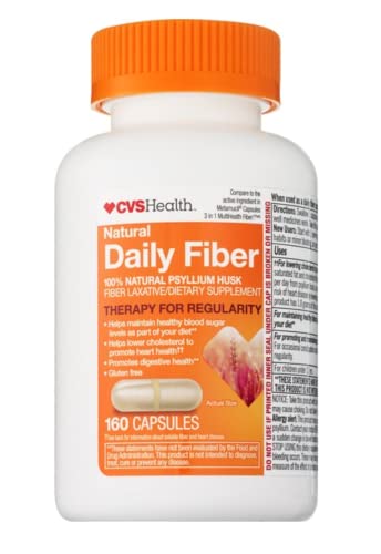 CVS Health Natural Daily Fiber Capsules (160 Capsules)