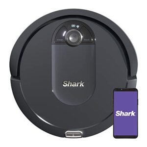 shark iq robot vacuum av992 row cleaning, perfect for pet hair, compatible with alexa, wi-fi, black