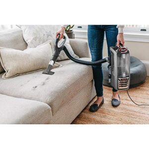 Shark Navigator UV810 DuoClean Powered Lift-Away Speed, Bagless Carpet and Hard Floor with Hand Vacuum and Anti-Allergy Seal with HEPA Filter, Grey and Red