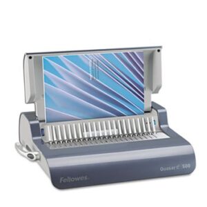 fellowes quasar comb binding system machine,quasar t500e,gy (pack of2)