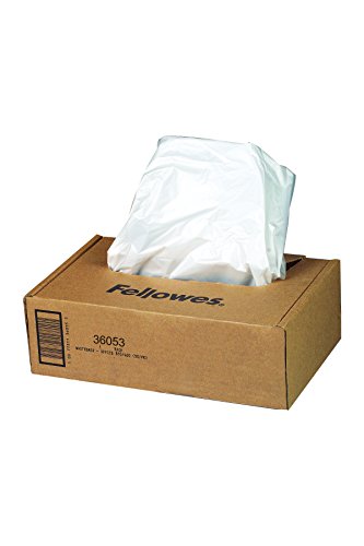 Fellowes 36053 Powershred Shredder Waste Bags for 90S, 99Ci, 99Ms, AutoMax 200C, and AutoMax 130C, 100 Bags