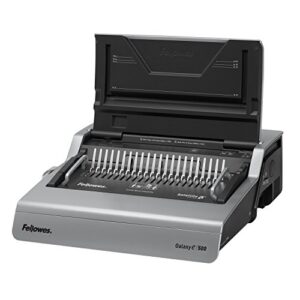 fellowes 5218301 electric comb binding machine,19-5/8″x17-3/4″x6-1/2″,bk/sr