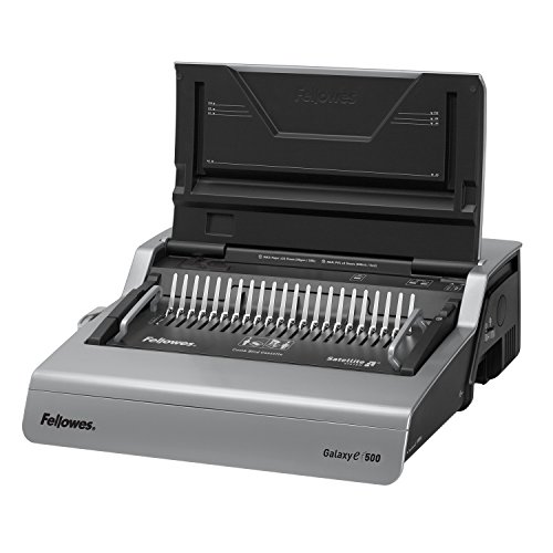 Fellowes 5218301 Electric Comb Binding Machine,19-5/8"x17-3/4"x6-1/2",BK/SR