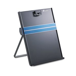 fellowes 11053 metal copyholder, steel, 200 sheet capacity, black