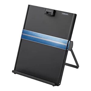 Fellowes 11053 Metal Copyholder, Steel, 200 Sheet Capacity, Black