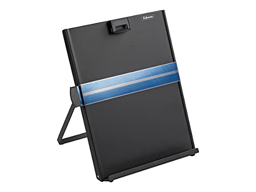 Fellowes 11053 Metal Copyholder, Steel, 200 Sheet Capacity, Black