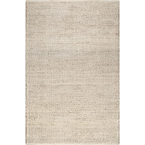 NuLOOM Elfriede Farmhouse Jute Blend Area Rug, 7' 6" x 9' 6", Natural