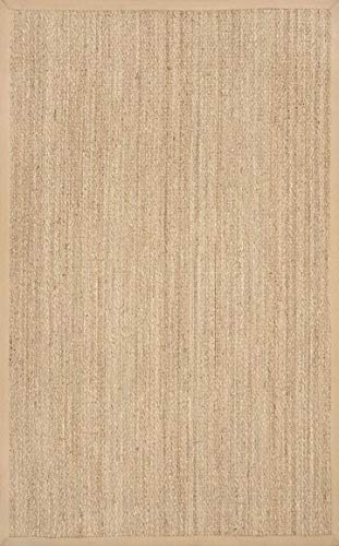 nuLOOM Elijah Natural Seagrass Farmhouse Area Rug, 6' x 9', Beige