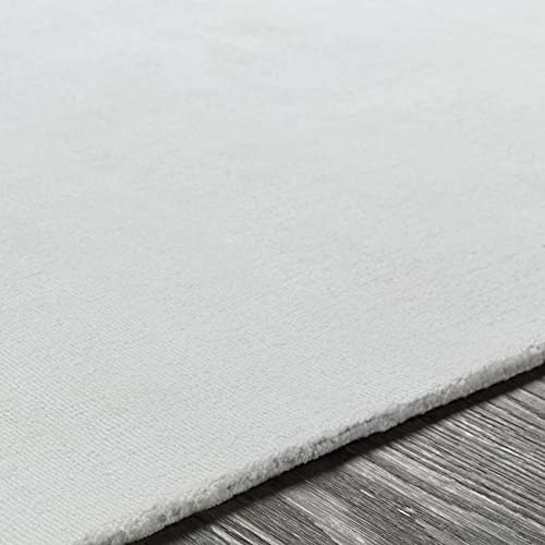 Mark&Day Area Rugs, 5x7 Farnham Solid and Border White Area Rug, White Carpet for Living Room, Bedroom or Kitchen (5' x 7'6")